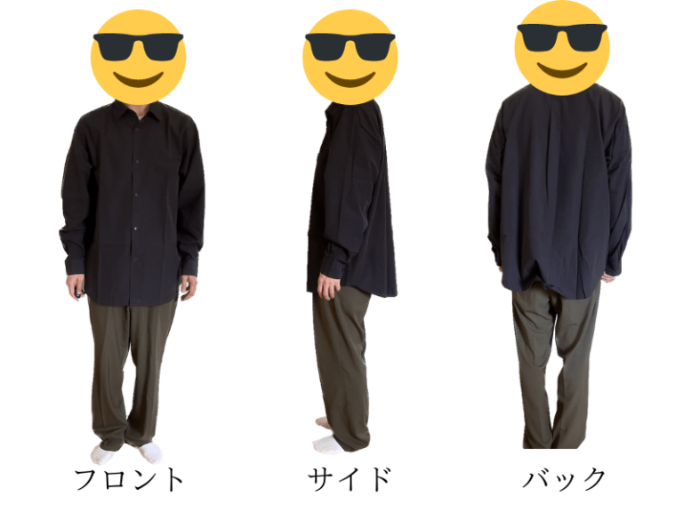 【コモリ (COMOLI) シャツ ネイビーのサイズ感】身長別のサイズ感を徹底解説 - なすにんブログ